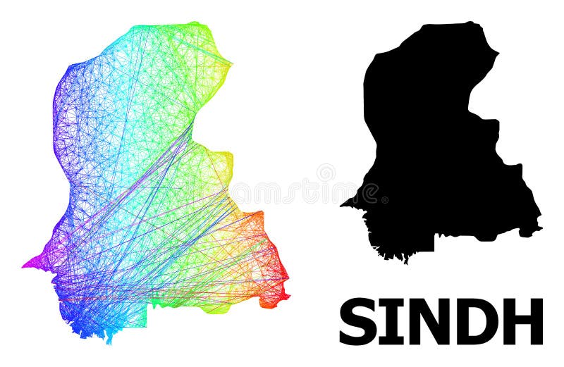 Dot Pattern Map of Sindh Province Stock Vector - Illustration of circle ...