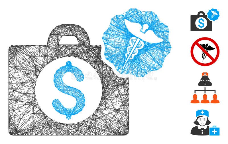 Net Medical Business Vector Mesh Stock Vector - Illustration of ...
