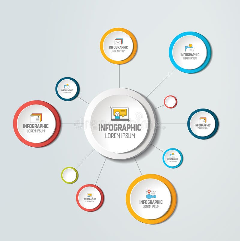 Net, Molecule Structure with Circles. Stock Vector - Illustration of ...