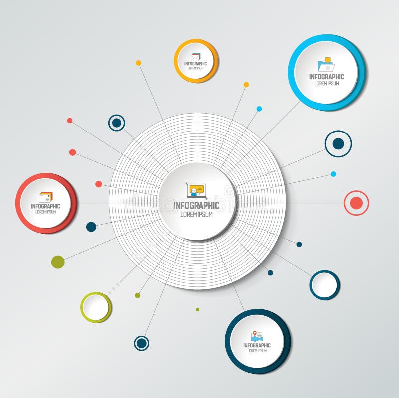 Net, Molecule Structure with Circles. Stock Vector - Illustration of ...