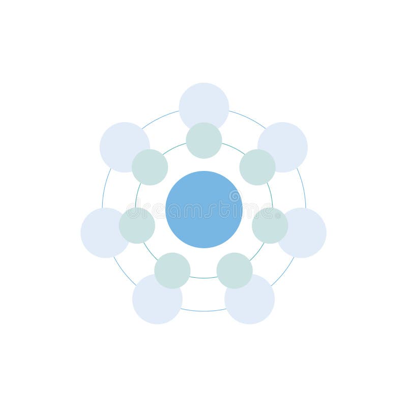 Net, Molecule Structure with Circles. Infographic, Template, Network ...