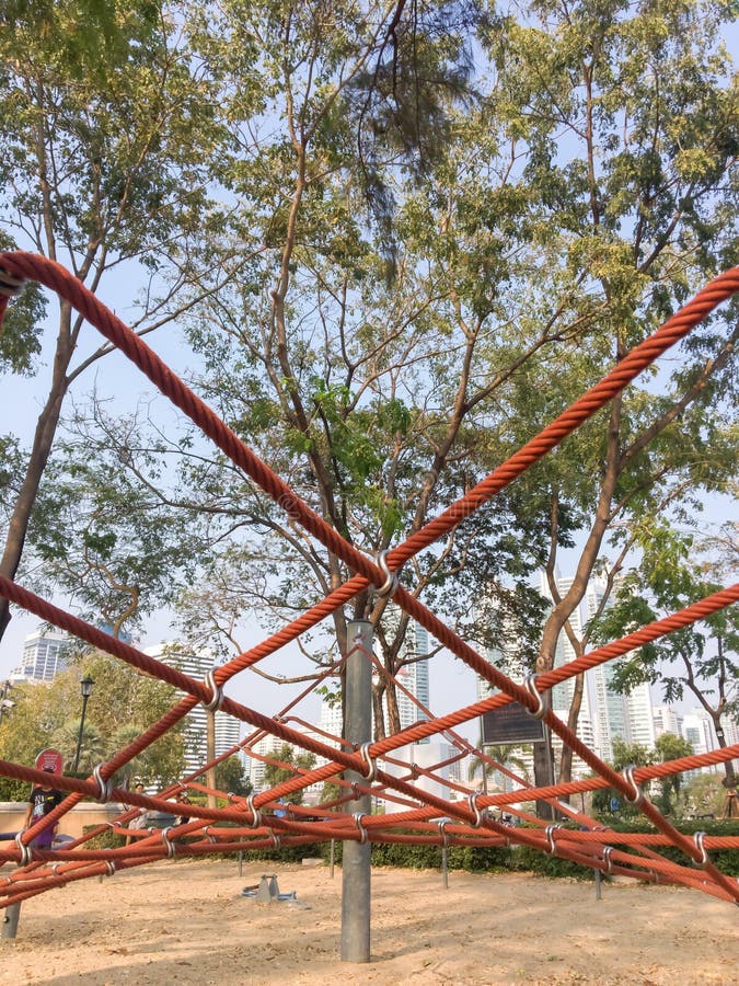 Net in Playground for Children Activity Stock Photo - Image of autism ...
