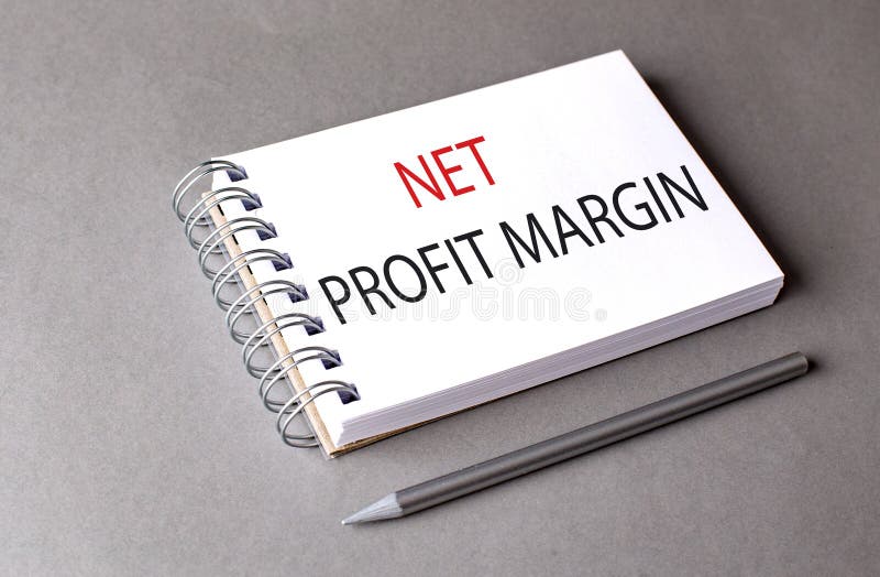 Net Profit Margin Text Notebook Grey Background Stock Photos - Free ...