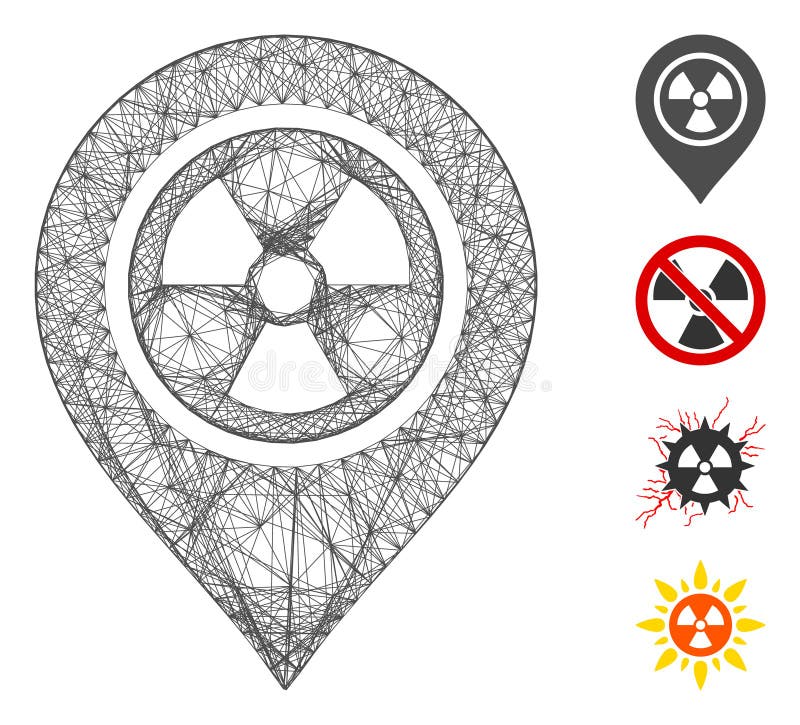 Net Radioactive Marker Vector Mesh Stock Illustration - Illustration of ...