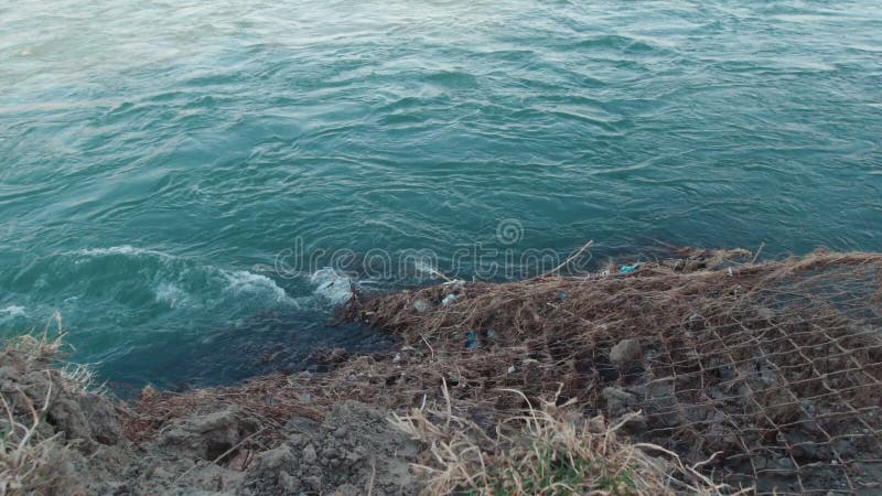 Net on the River stock footage. Video of forest, blue - 247875638