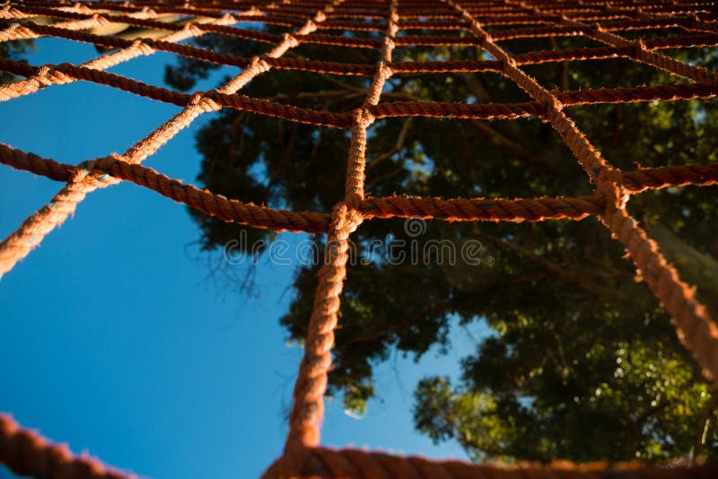 Net Rope during Obstacle Course Stock Image - Image of mesh, frame ...