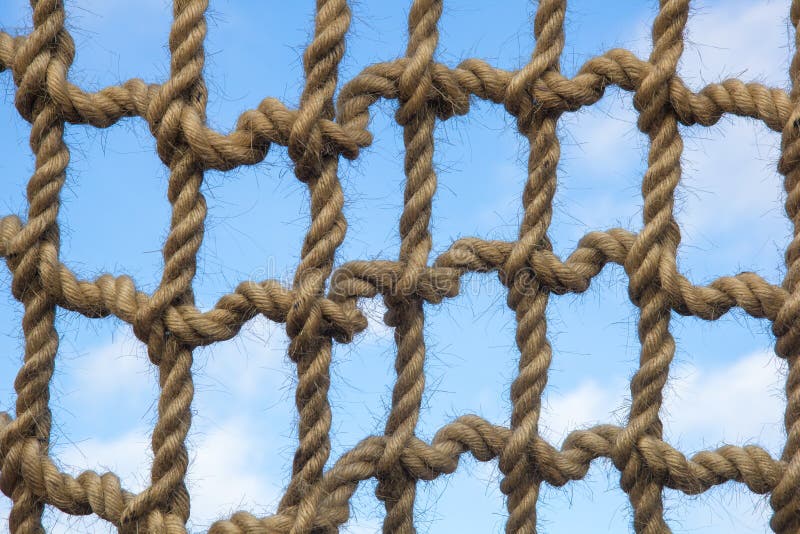 Net from ropes stock photo. Image of empty, large, knot - 142548728