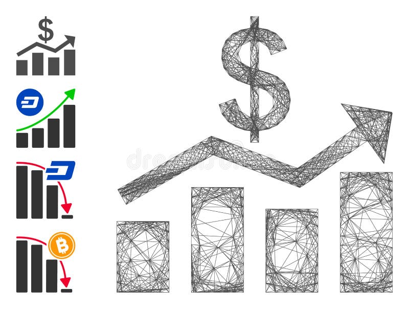 Net Sales Chart Vector Mesh Stock Vector - Illustration of collage ...