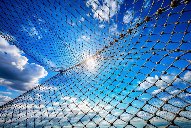 Net Sort Grid and Sky stock illustration. Illustration of mesh - 361895384