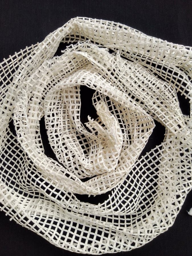 The Net is Twisted into a Rose Shape White Stock Image - Image of ...