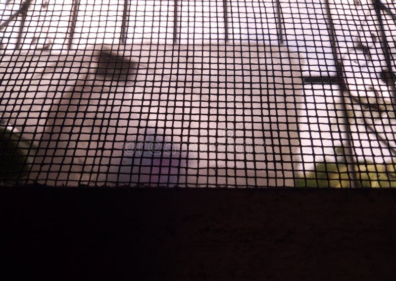 Net Window of Symmetry Structure Stock Image - Image of closed, window ...