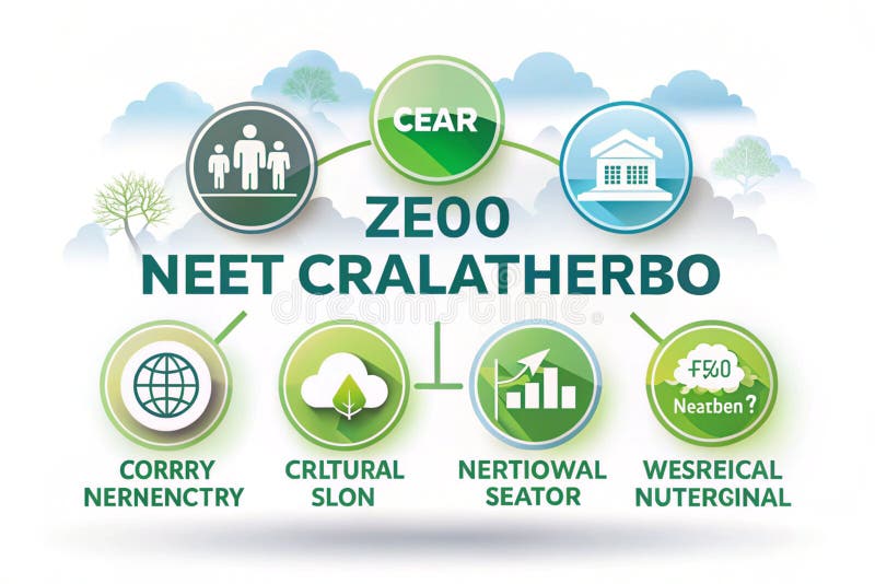 Net Zero and Carbon Neutral Concepts Net Zero Emissions Goals Weather ...