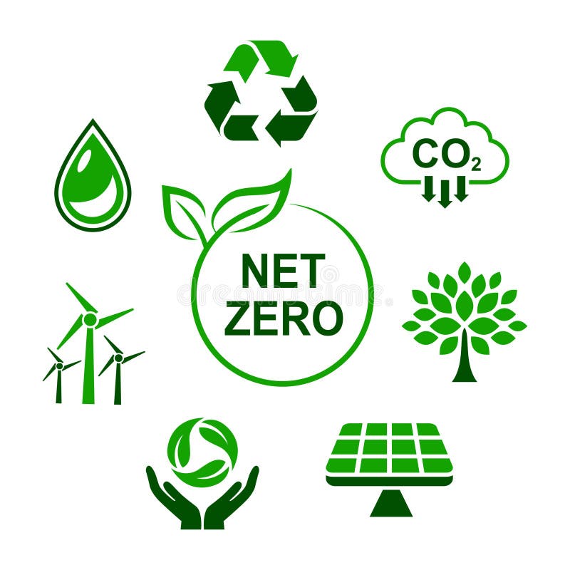 Net Zero Concept, CO2 Net-zero Emission, Carbon Neutral Strategy with ...