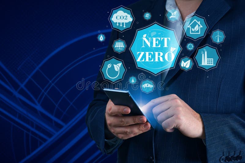 Net Zero Emission, Clean Technology, Renewable Energy Concept. Net Zero ...