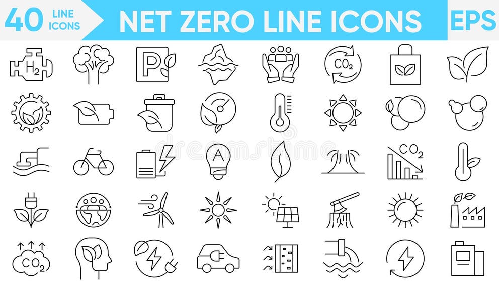 Net Zero Icons Stock Illustrations – 297 Net Zero Icons Stock ...