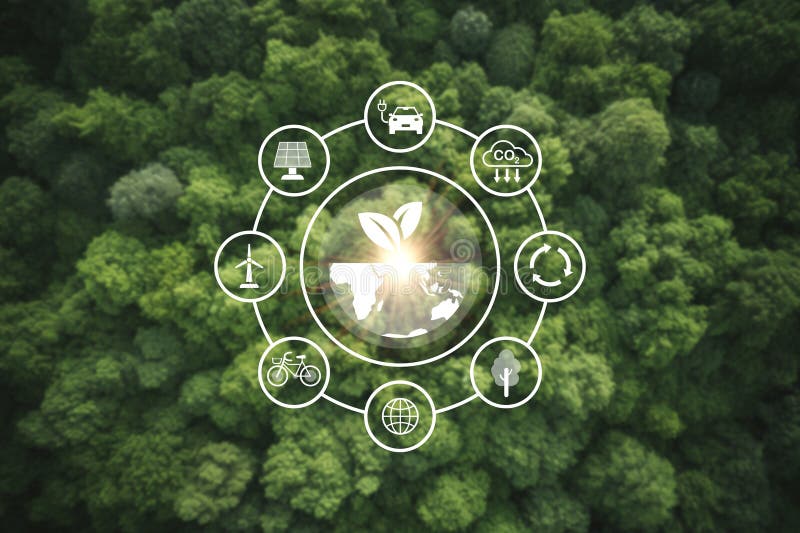 Net Zero Target and Carbon Credit.CO2 Emission Reduction To Stop Global ...