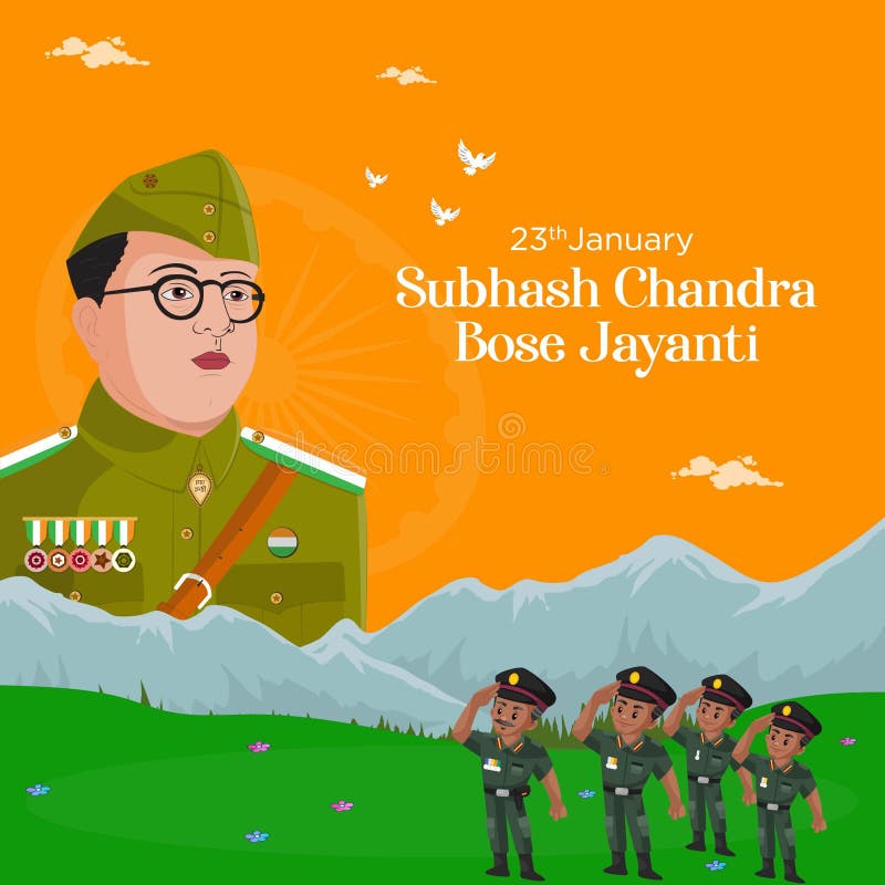Netaji Subhash Chandra Bose Stock Illustrations – 103 Netaji Subhash ...