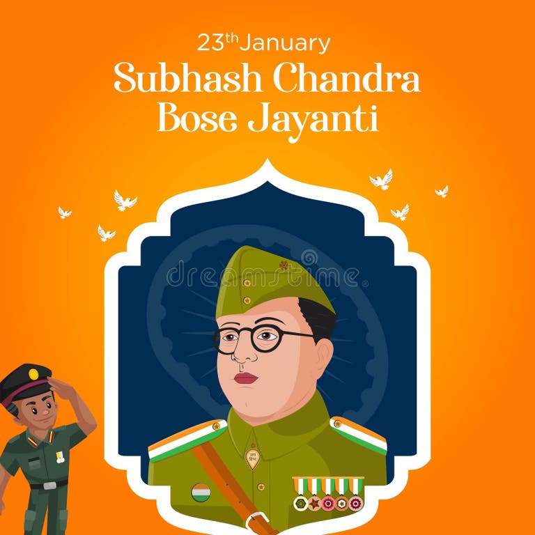 Netaji Subhash Chandra Bose Stock Illustrations – 103 Netaji Subhash ...