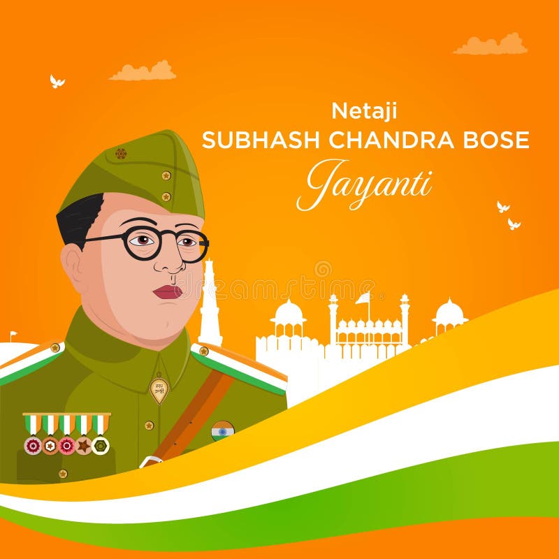 Netaji Subhash Chandra Bose Stock Illustrations – 96 Netaji Subhash ...