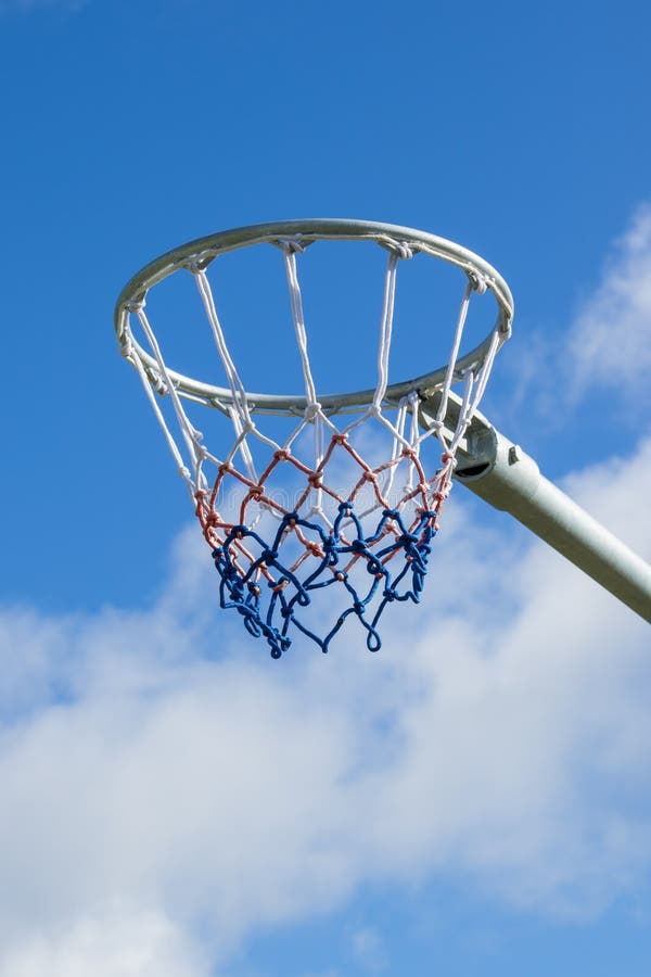 Netball Hoop stock photo. Image of basket, sport, blue - 55832860