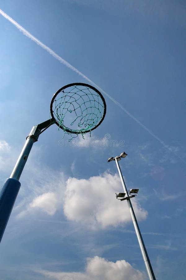 Netball Net With Floodlight Picture. Image: 20848663