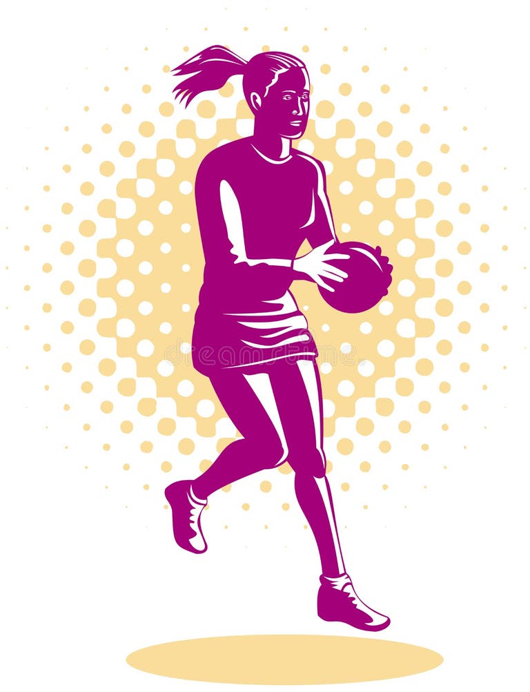 Netball Girl Stock Illustrations – 767 Netball Girl Stock Illustrations ...