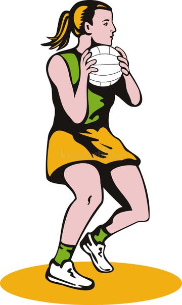Netball Girl Stock Illustrations – 767 Netball Girl Stock Illustrations ...