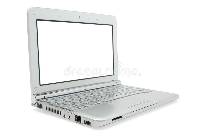 Netbook isolated stock photo. Image of mobile, digitally - 10916576