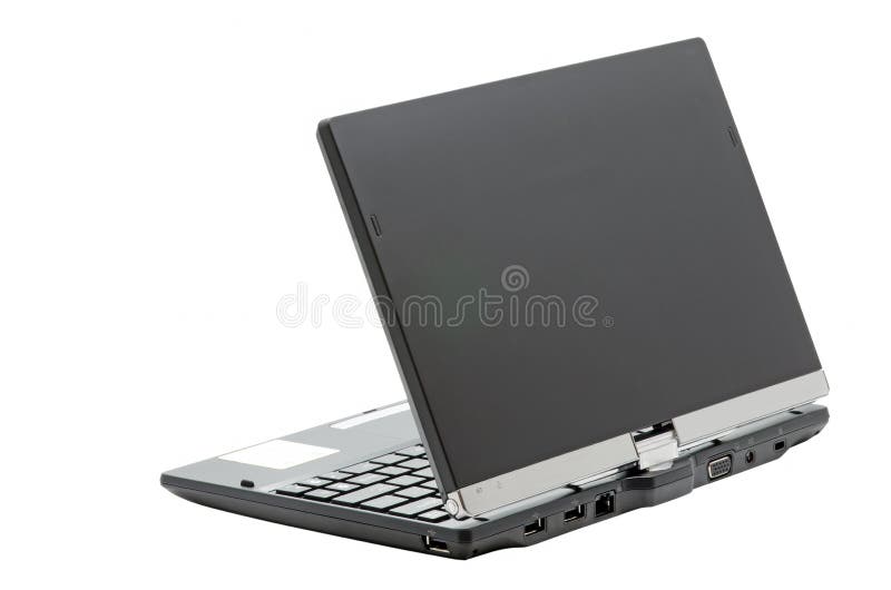 Black netbook stock image. Image of display, communication - 19640583