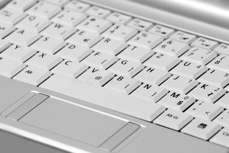 Netbook / Notebook Keyboard Stock Photo - Image of trackpad, laptop ...