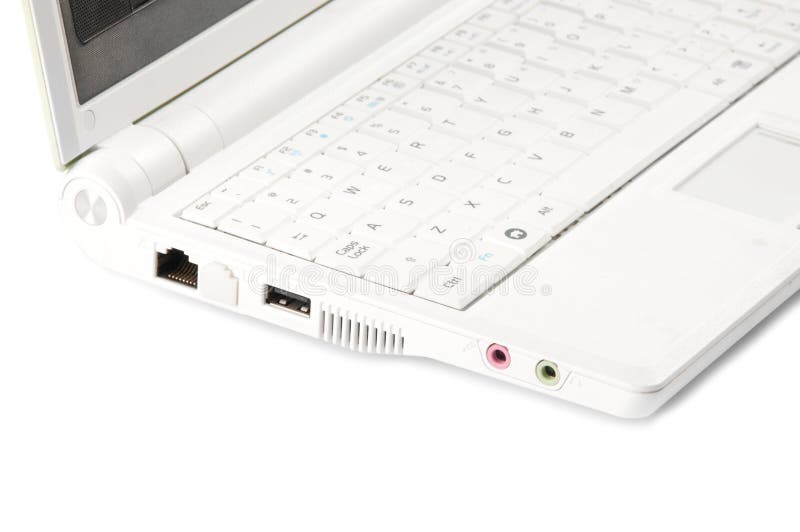 Netbook white stock image. Image of empty, notebook, equipment - 27789999