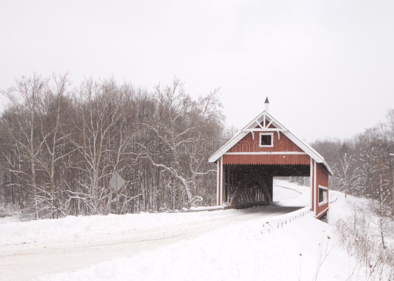 Netcher Road Covered Bridge Stock Image - Image of transportation ...
