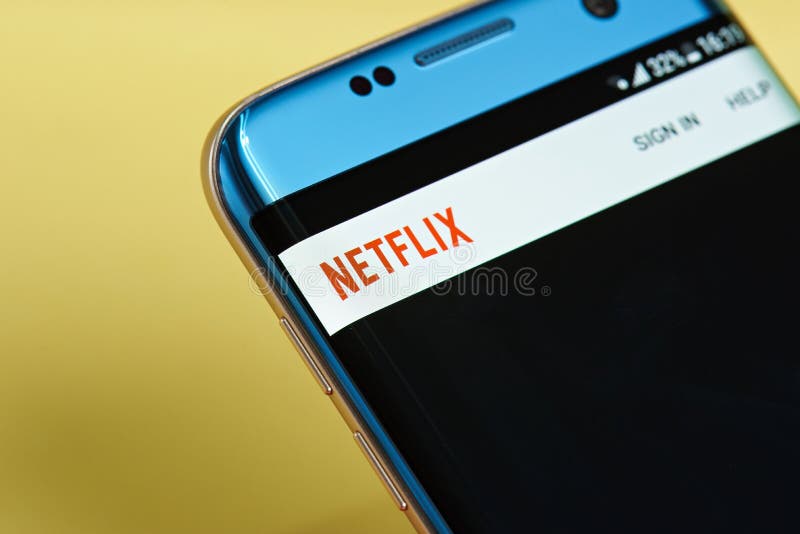 Netflix application menu editorial photography. Image of illustrative ...