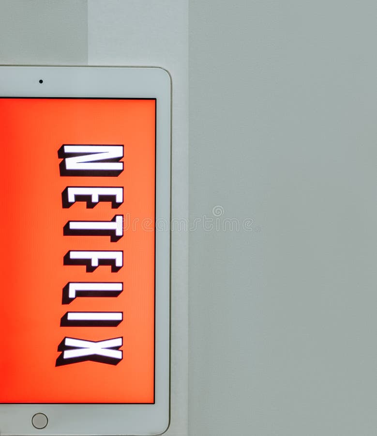 Netflix Logo on Ipad Screen. Editorial Stock Image - Image of device ...