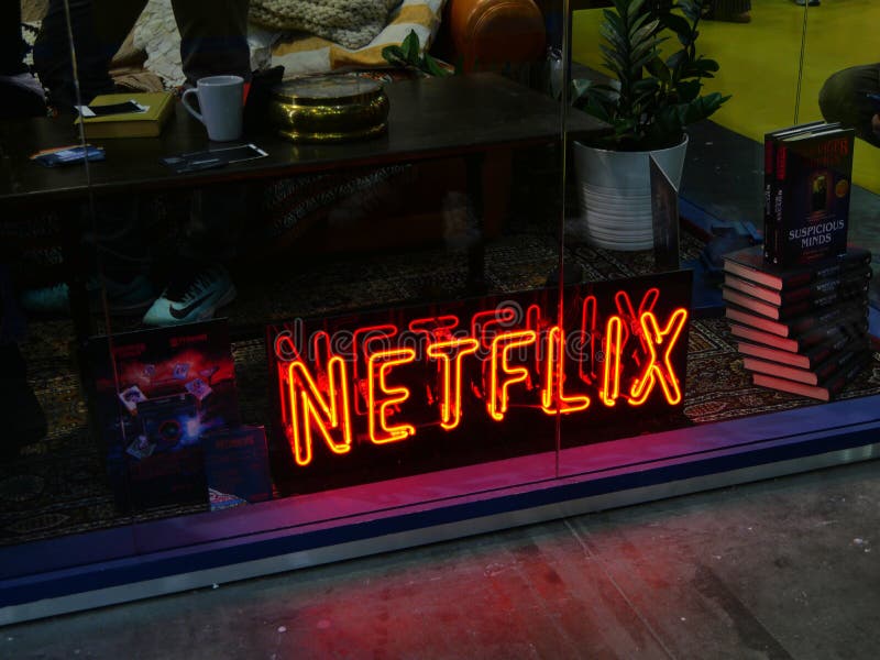 Netflix Multimedia Company Light Sign Editorial Stock Photo - Image of ...