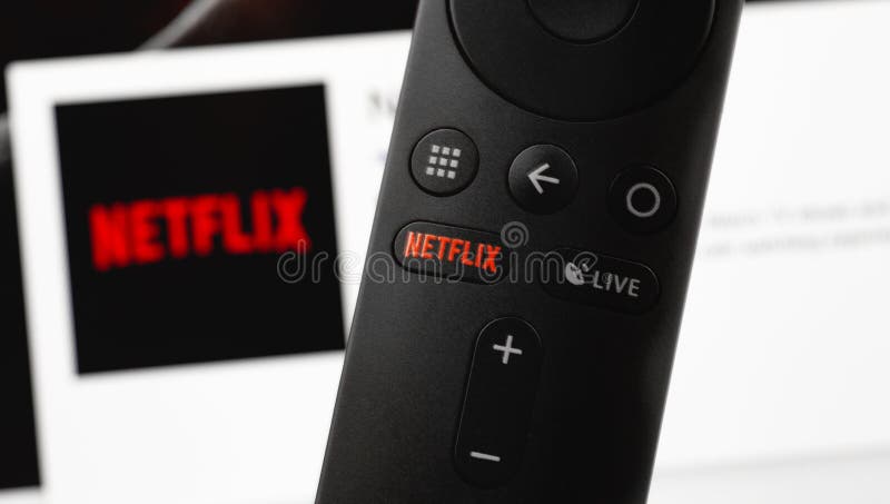 Netflix Button on the Remote Controller Editorial Image - Image of ...