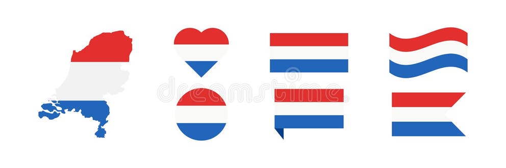 Netherland Flag Icon. Netherland Symbol in Frames Stock Vector ...