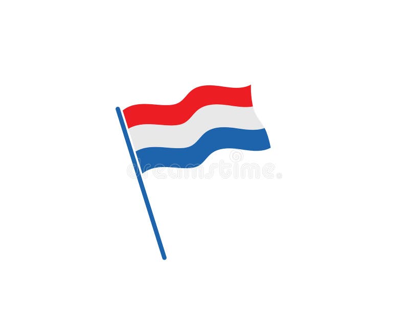 Netherland Flag Vector Illustration Design Stock Vector - Illustration ...