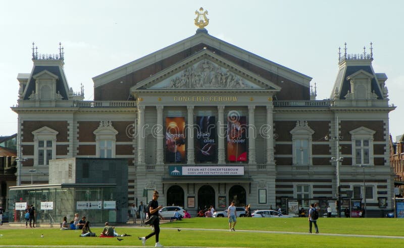Netherlands, Amsterdam, Museumplein, Het Concertgebouw, View of the Het ...