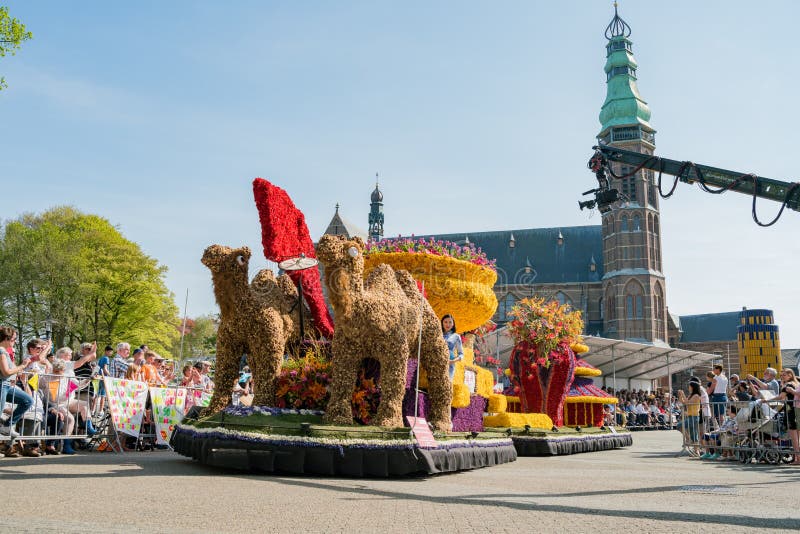 The Beautiful and Colorful Flower Parade Editorial Stock Photo - Image ...