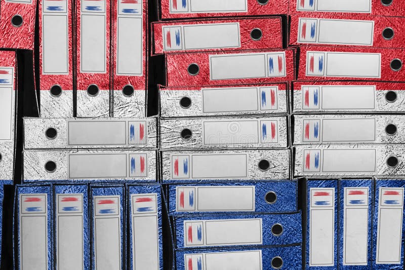 Netherlands Flag Colors Folder Stack, Bureaucracy and Government ...