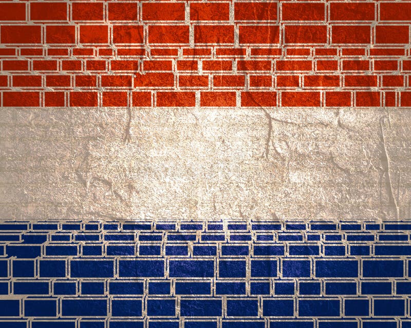 Netherlands flag concept stock illustration. Illustration of ancient ...