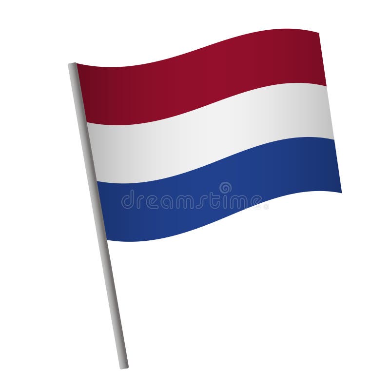 Netherlands flag icon stock illustration. Illustration of country ...