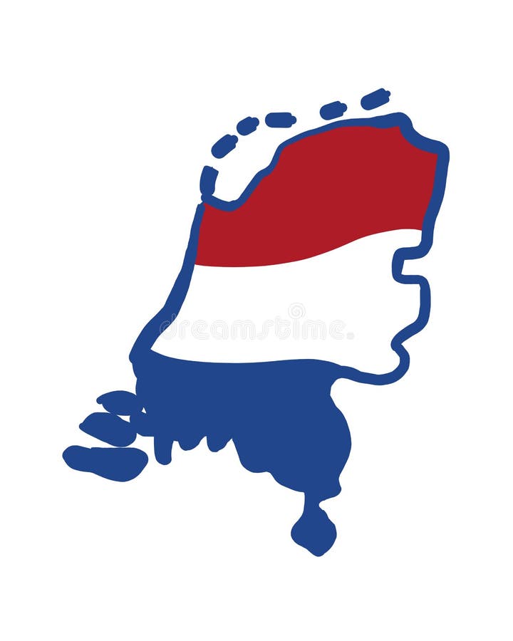 Netherlands Flag Map Simple Vector Stock Vector - Illustration of logo ...