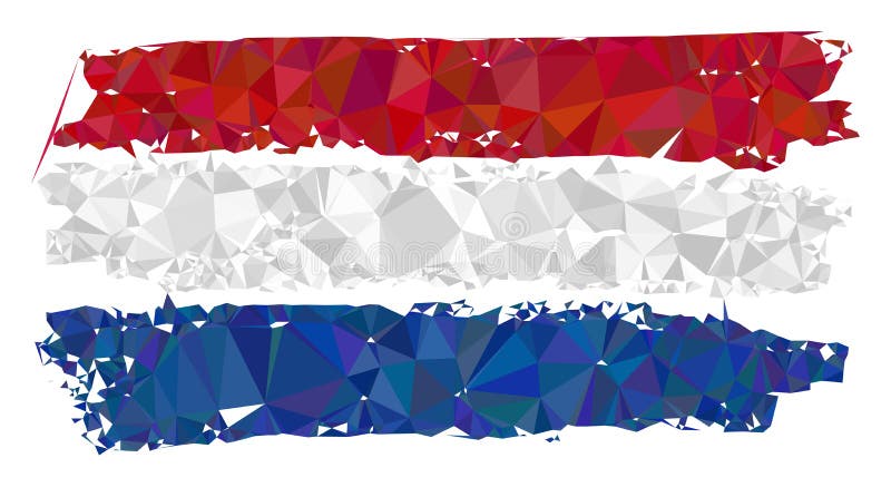 Netherlands Flag Polygonal Icon Stock Vector - Illustration of ...