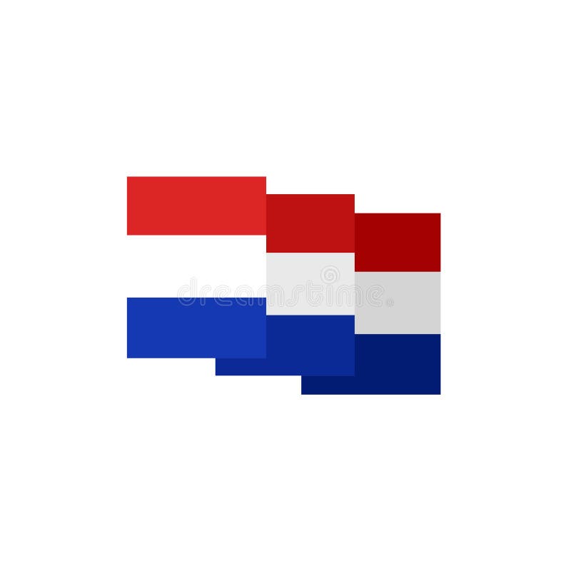 Netherlands Flag Vector Icon Stock Vector - Illustration of pattern ...