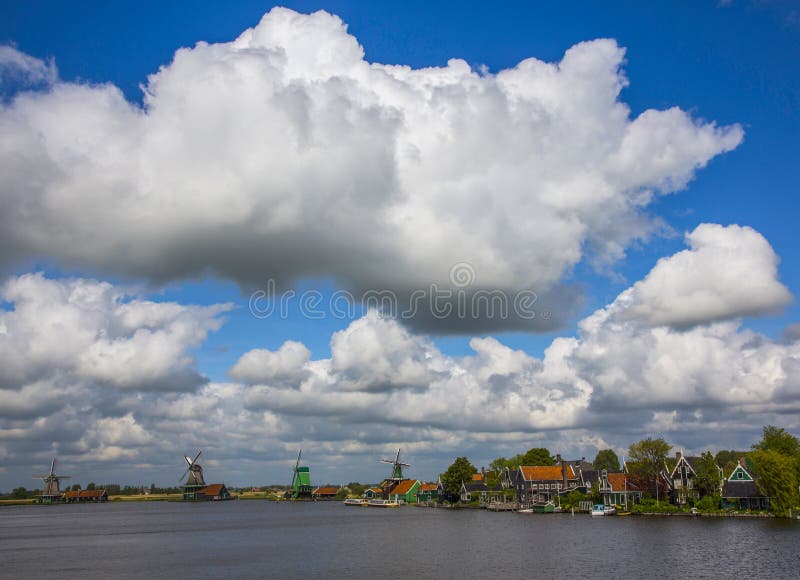 Netherlands, Holland, Rural Landscape Stock Image - Image of ...