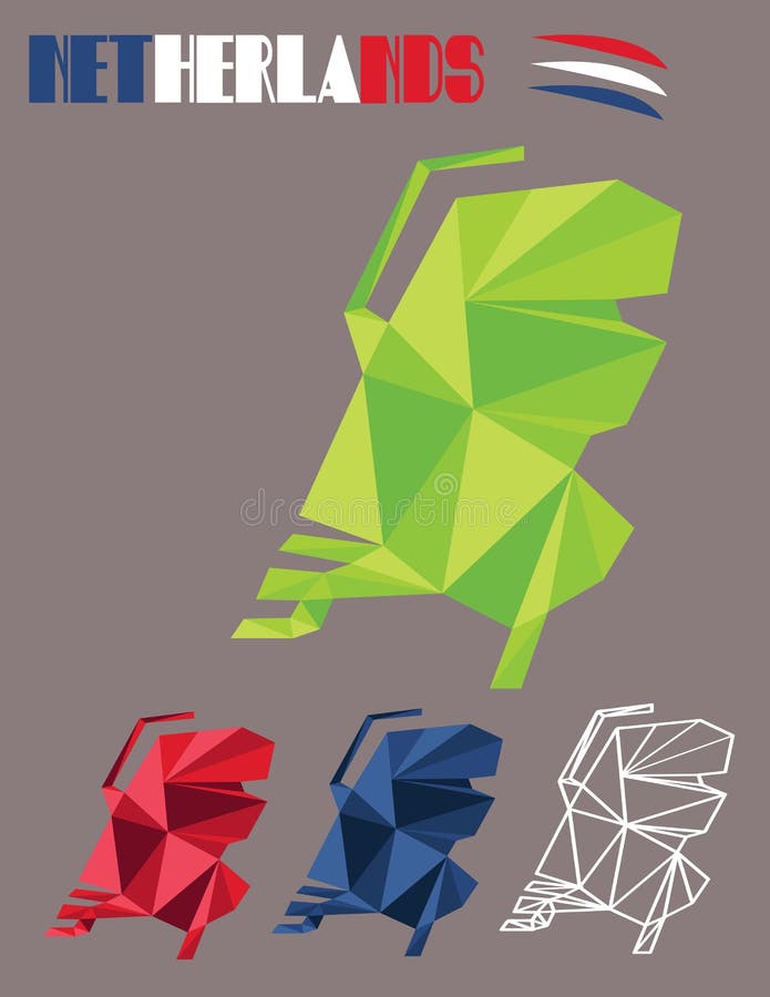 Netherlands map country stock illustration. Illustration of background ...