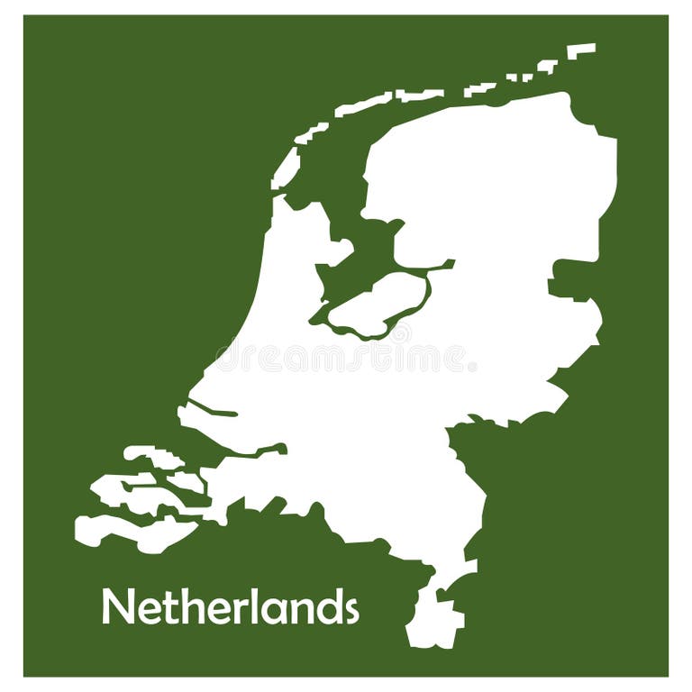 Netherlands map icon stock vector. Illustration of blank - 291125550