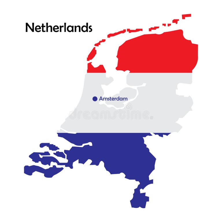 Netherlands map icon stock vector. Illustration of poster - 291125552